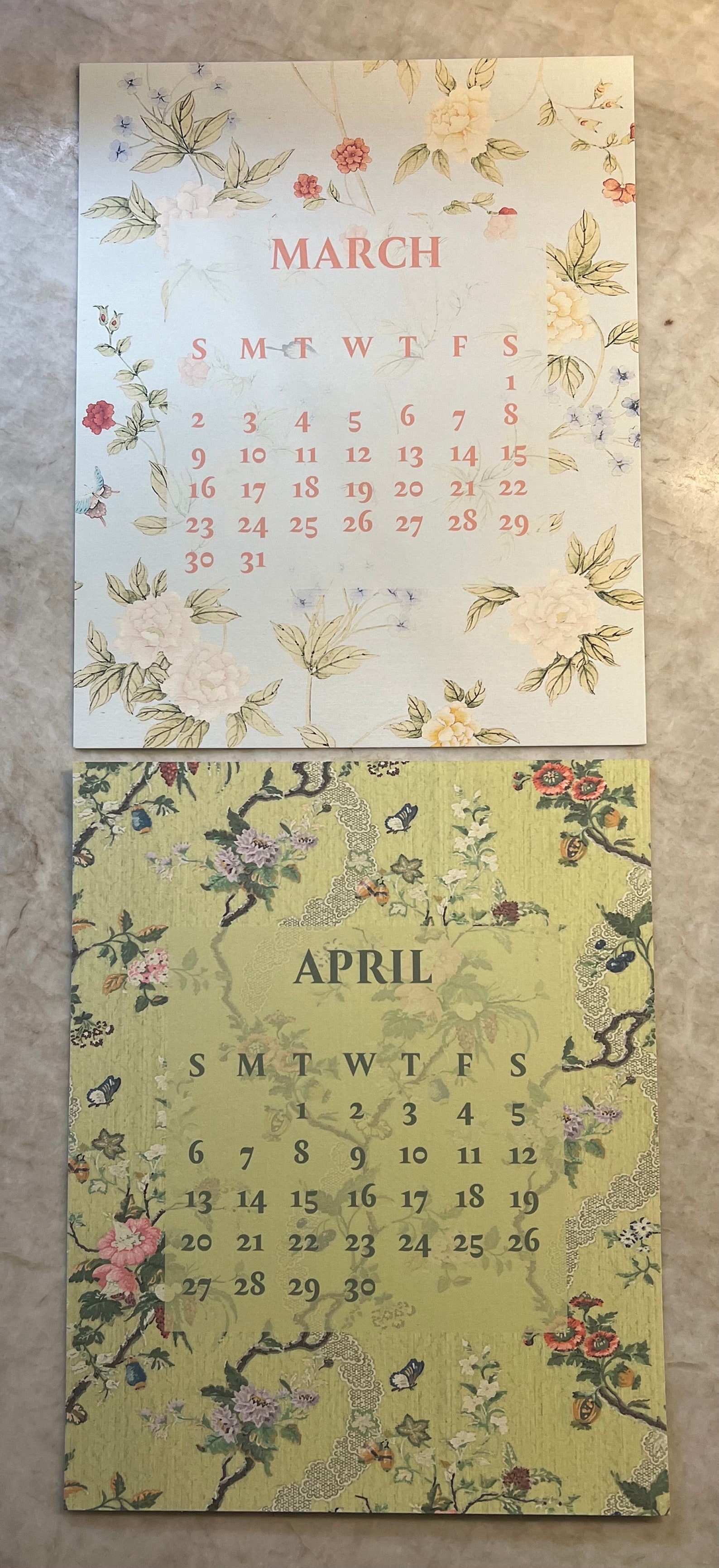 Wallpaper 2025 8x10 Display Calendar for Desk or Bulletin Board Thick ...