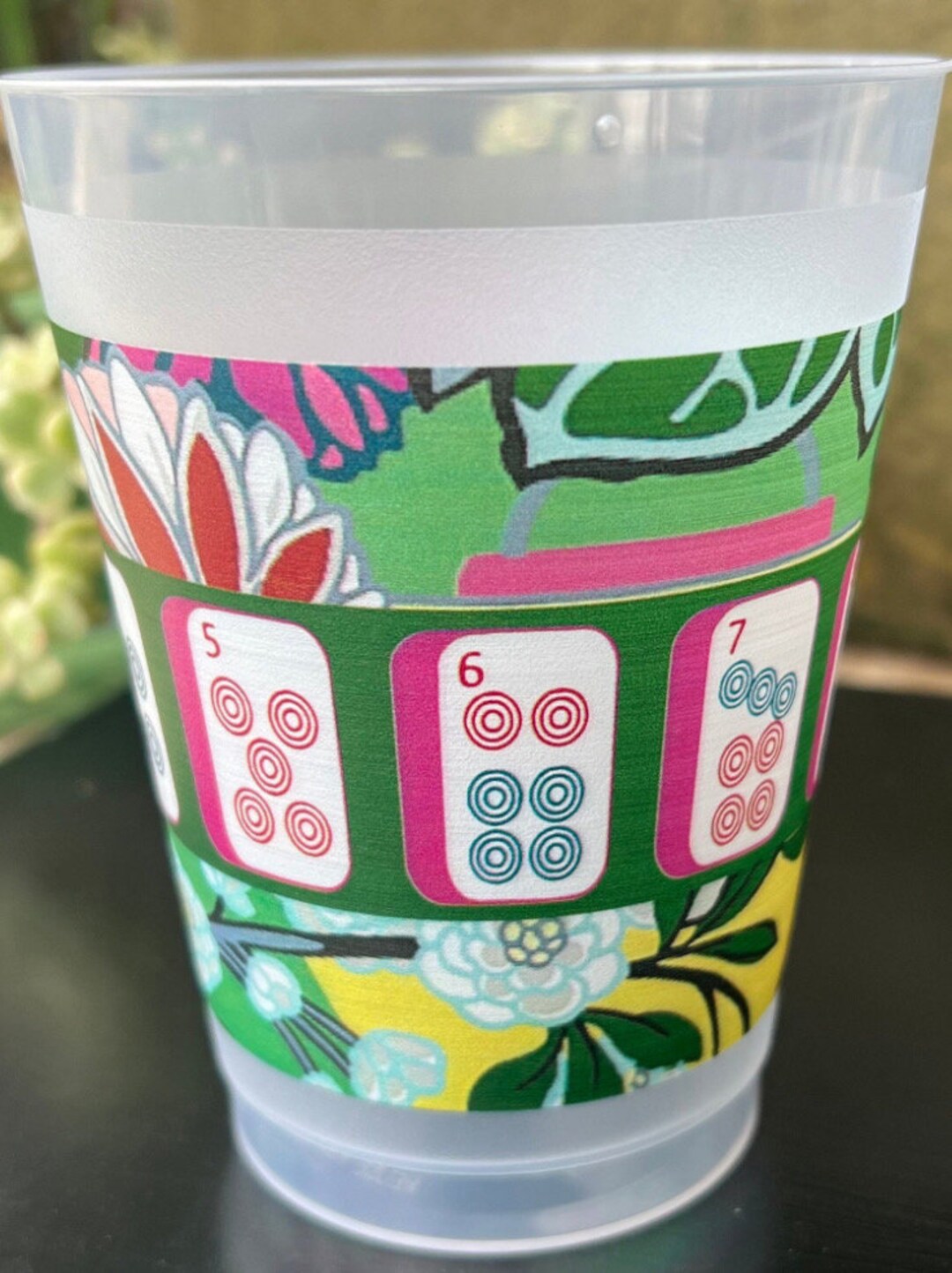 Mahjong Cups Stunning 16 Oz Cups With Mahjong Tiles. Full Color! Full ...