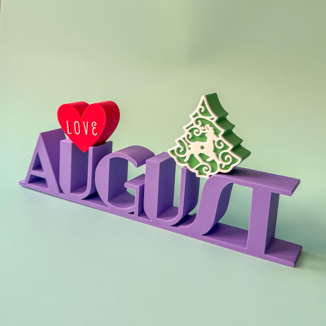 Modern Name Stand, Custom Name Stand, 3D Name Stand, Room Decor, Self ...