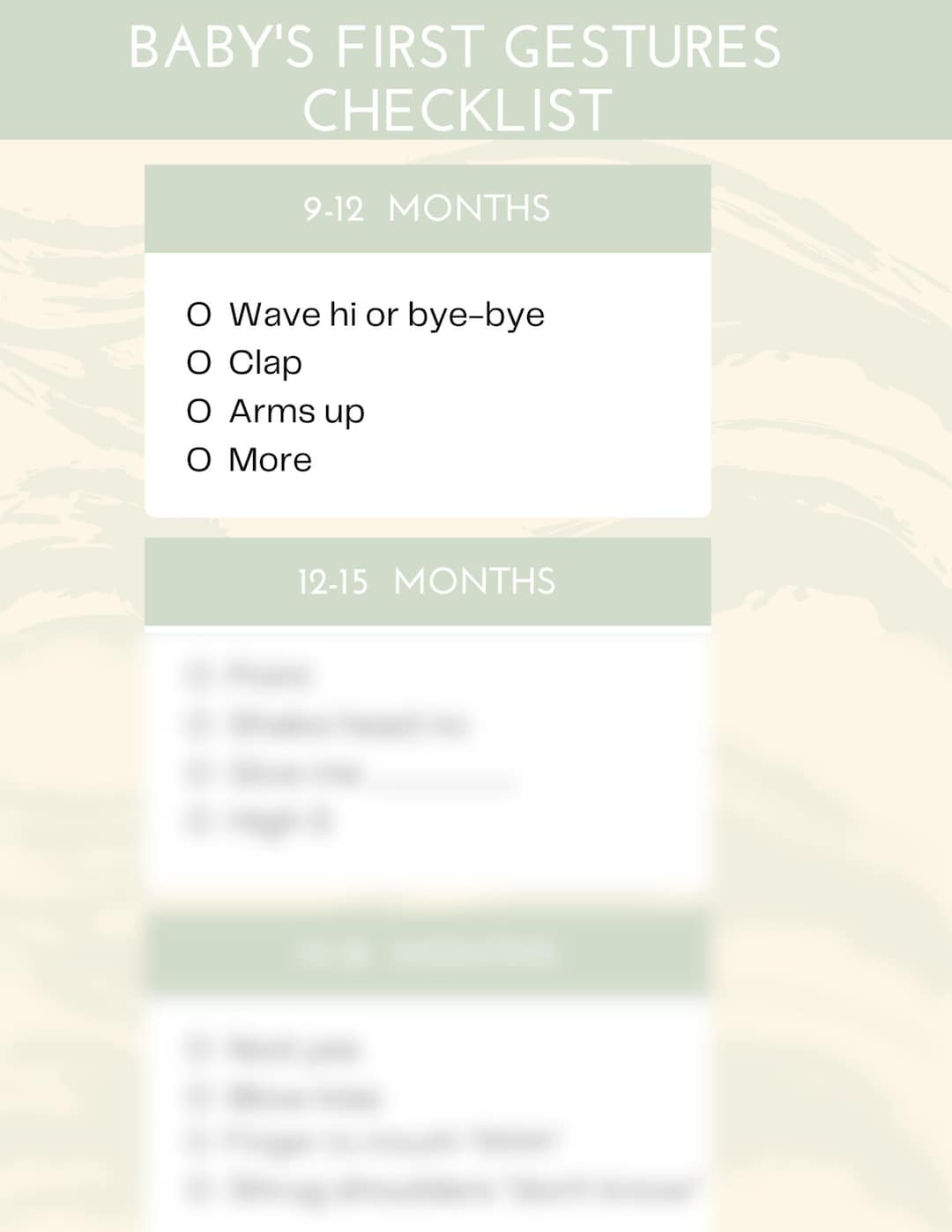 Baby's First Gesture Checklist, Help Baby Talk, Child Development, Baby ...