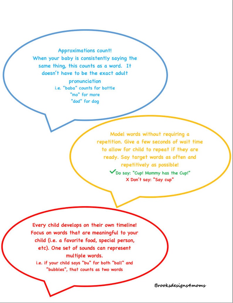 50 First Words Printable Checklist, Baby's First Words, First Words ...