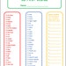 50 First Words Printable Checklist, Baby's First Words, First Words ...