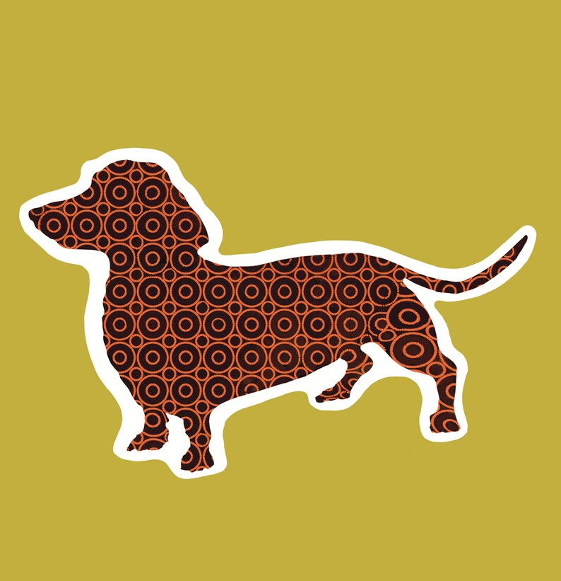Dachshund Clipart, Digital PNG Sticker, Sausage Dog Clip Art, Cute ...