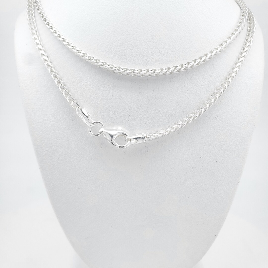 Solid 925 Sterling Silver Franco Box Chain 2mm in All Lengths 20",22 ...