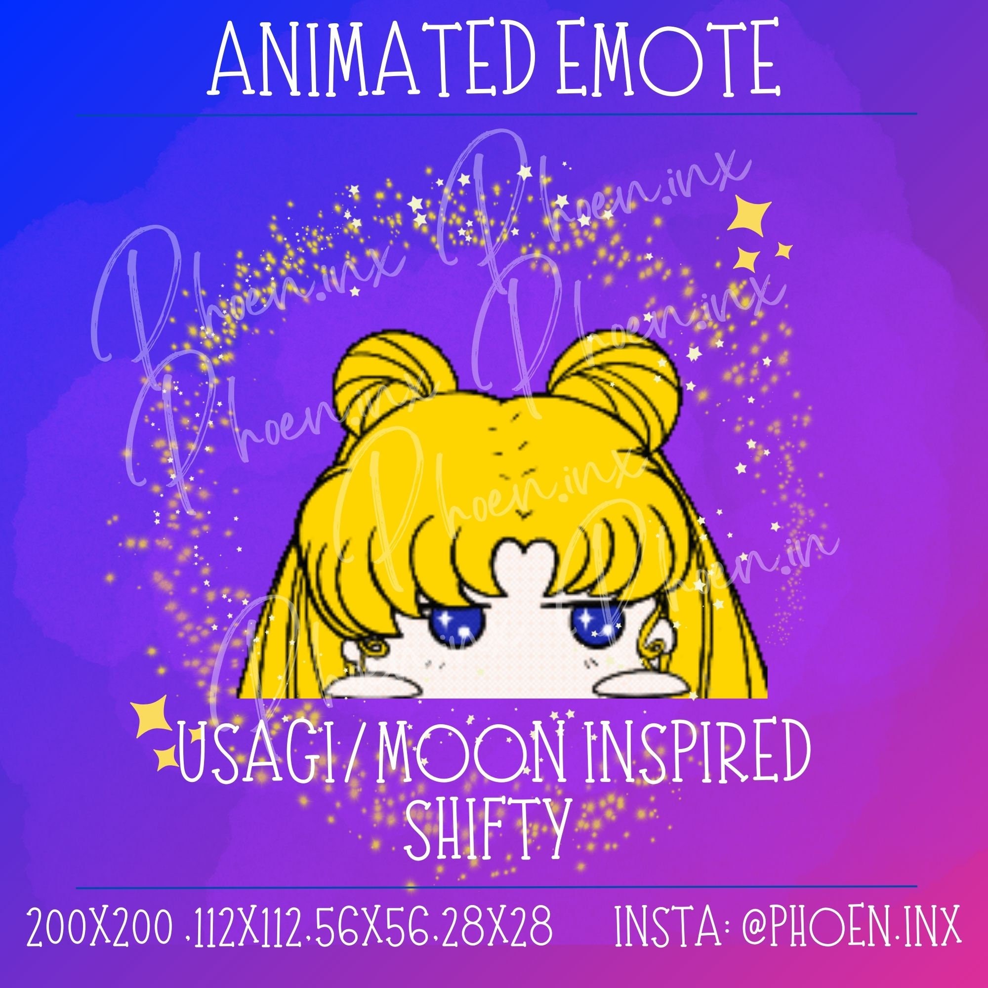 Animated Usagi Shifty Eyed Emote: 200x200, 112x112, 56x56, 28x28 Moon ...