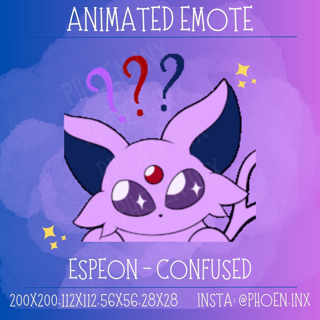 Animated Purple Pocket Fox Confused Emote: 200x200, 112x112, 56x56 ...