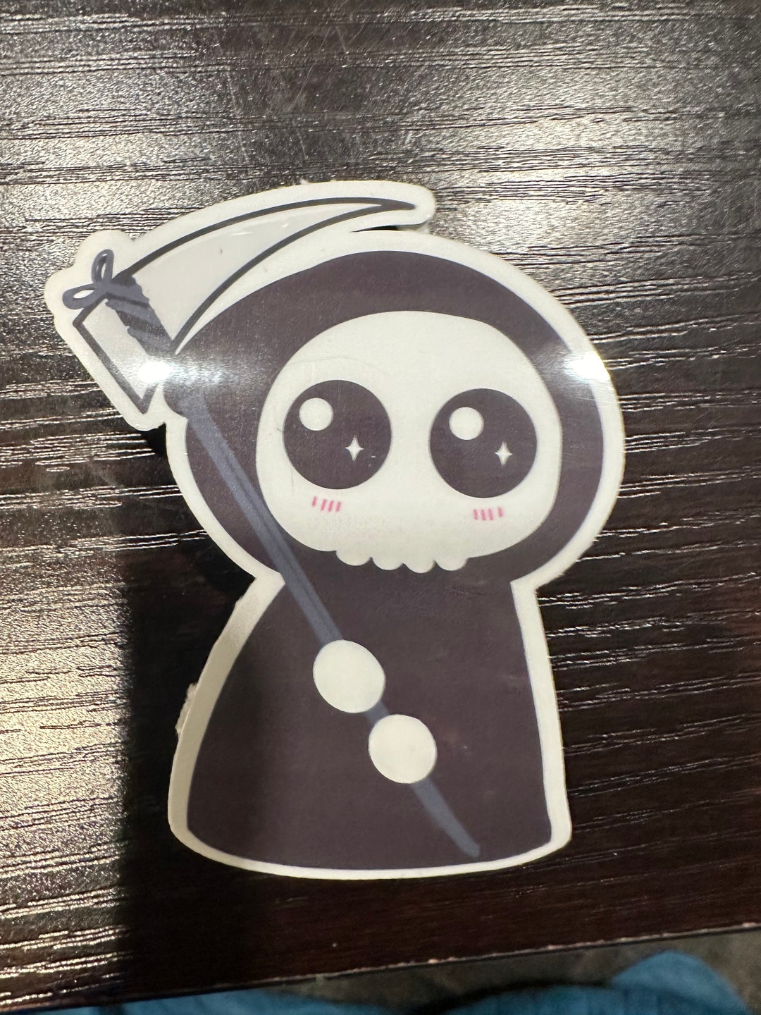 Little Grim Reaper Sticker Cute, Water Resistant, Vinyl Sticker - Etsy