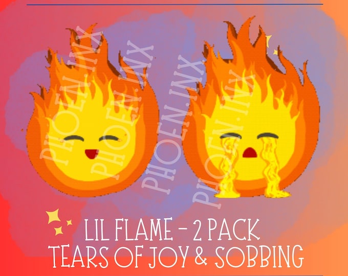 Animated Lil Flame Emotes - 2 Pack: 200x200, 112x112, 56x56, 28x28 ...