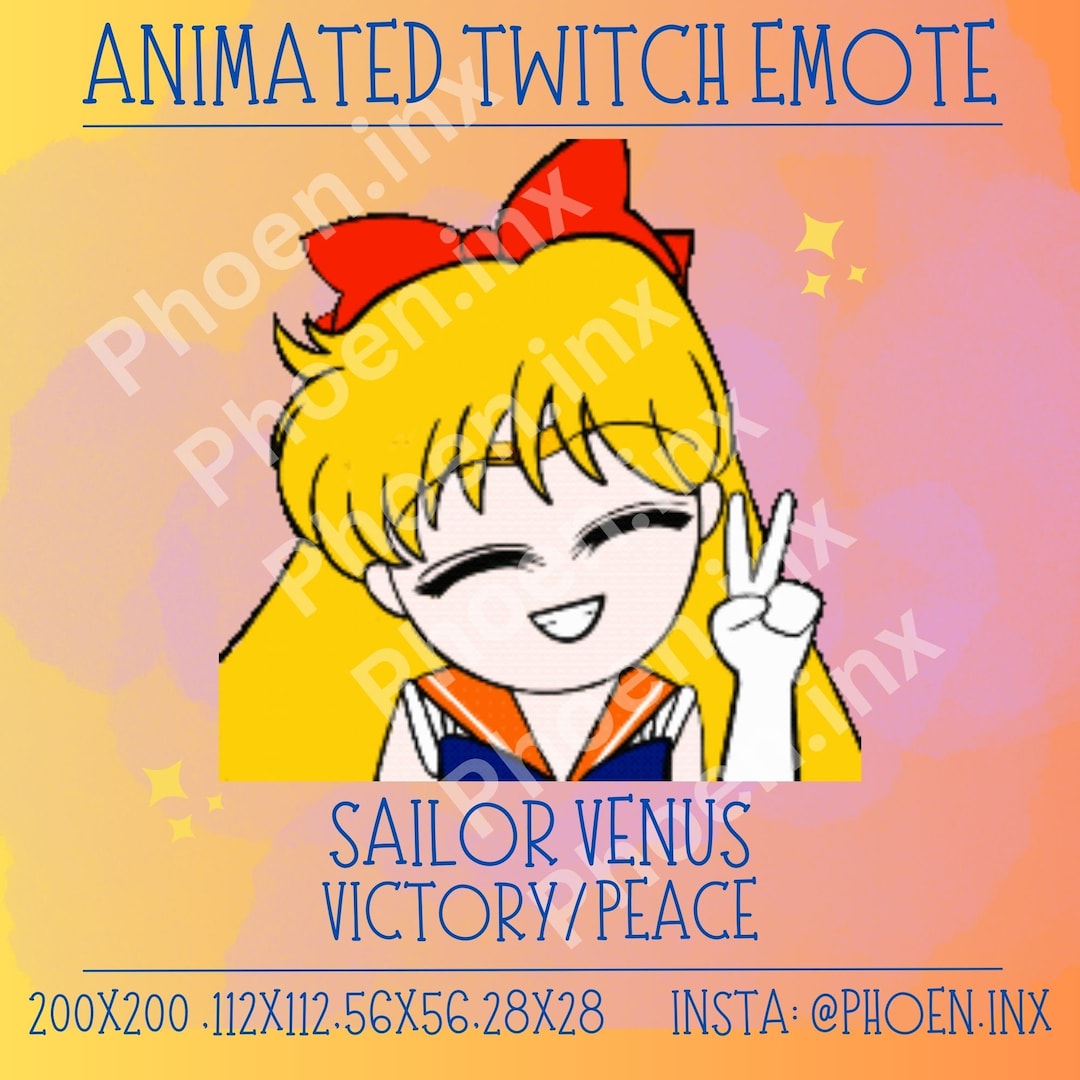 Animated Venus Inspired Emote: 200x200, 112x112, 56x56, 28x28; V for ...