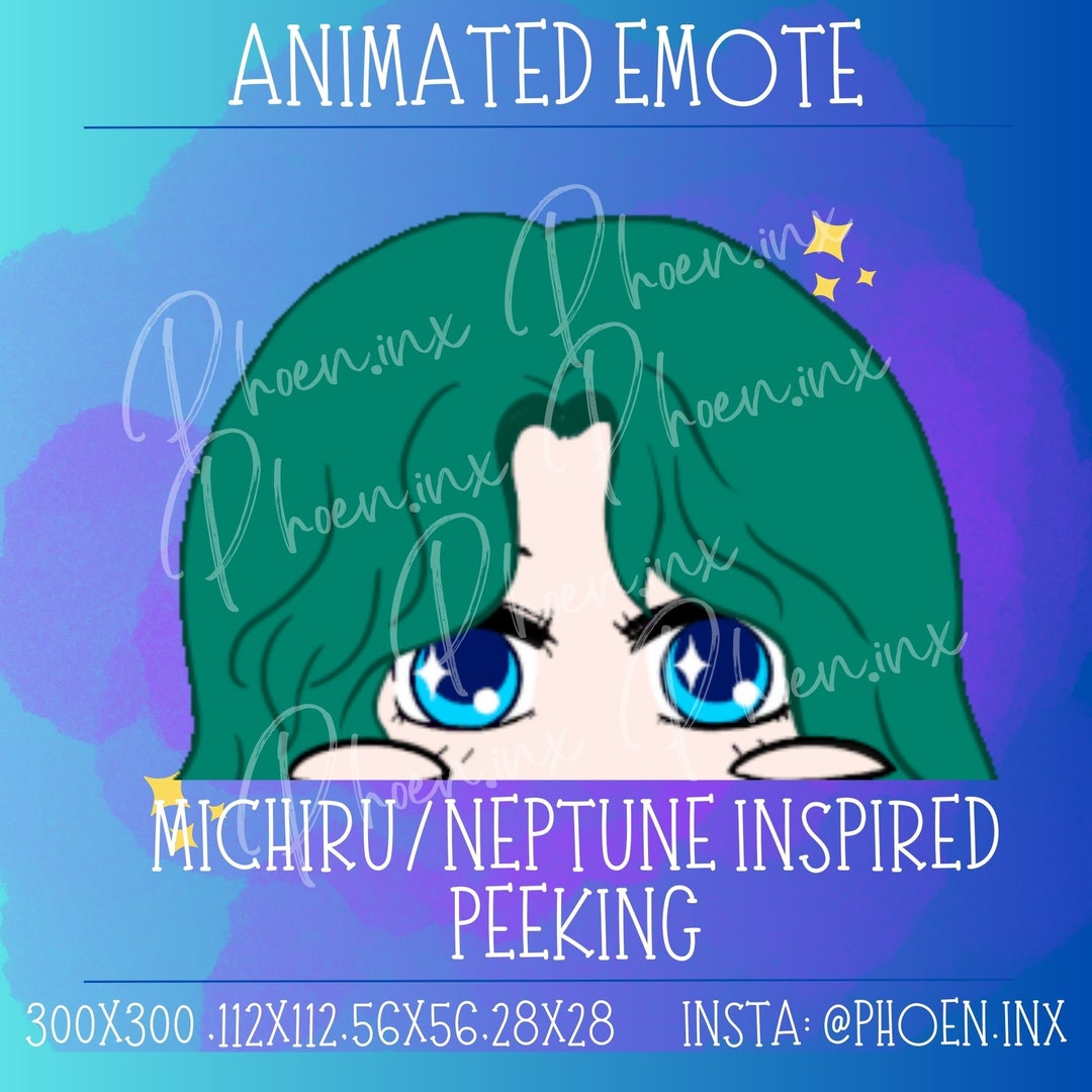Animated Michiru Blinking Emote: 300x300, 112x112, 56x56, 28x28 ...