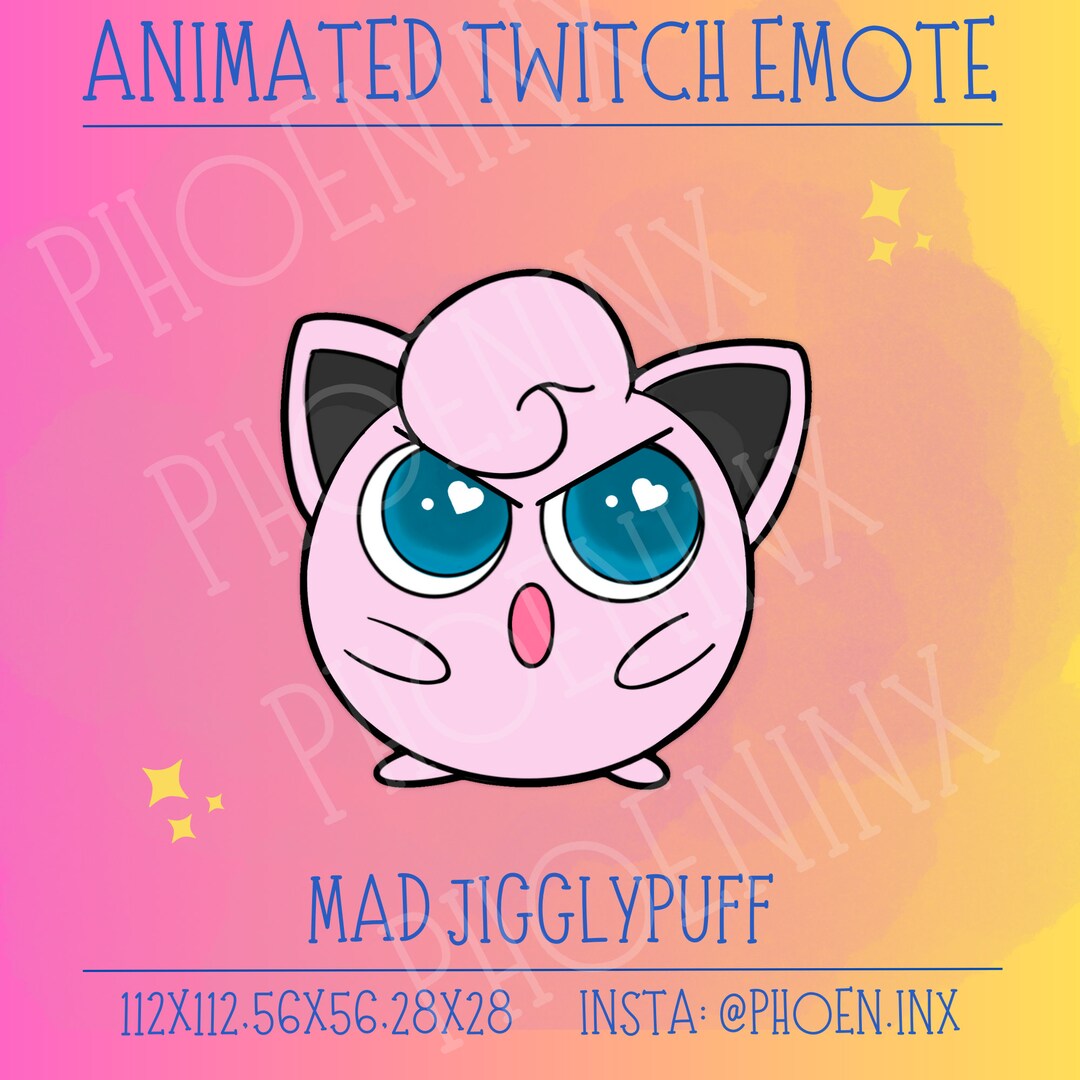 Angry Pink Puff Emote: 112x112, 56x56, 28x28 Twitch, Discord, Youtube ...