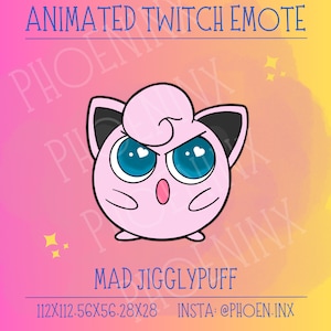 Angry Pink Puff Emote: 112x112, 56x56, 28x28 Twitch, Discord, Youtube ...