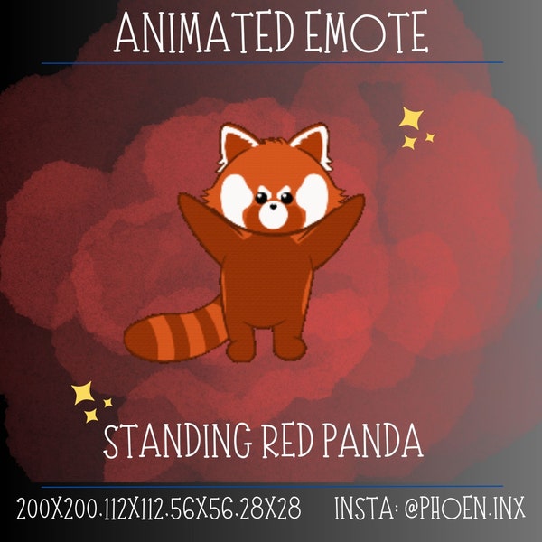 Red Panda Animated Emoji - Etsy