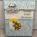 Handmade Get Well Card: Turtle With Umbrella - Etsy
