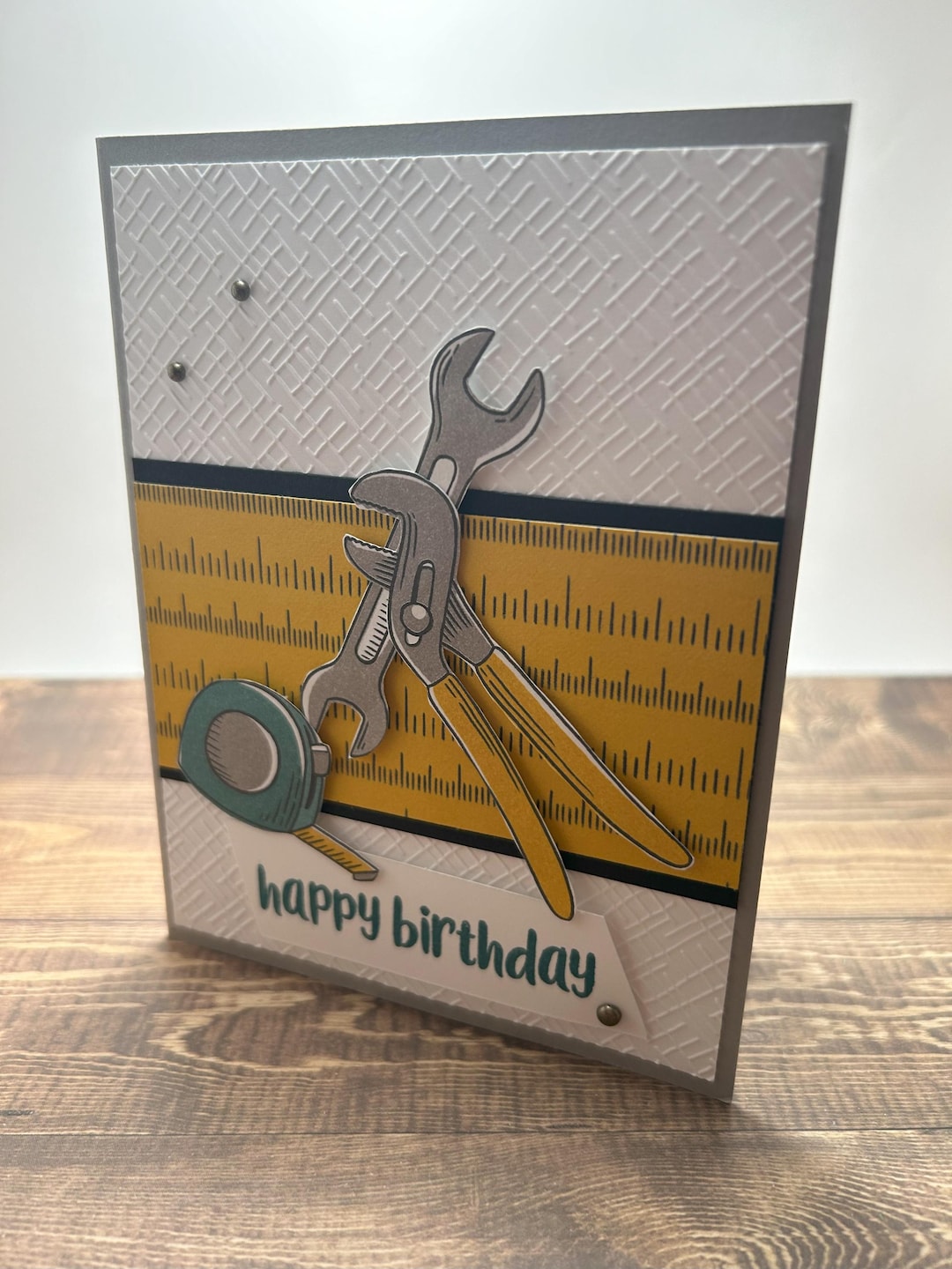 Handmade Handyman Birthday Card: Toolbox Tools - Etsy