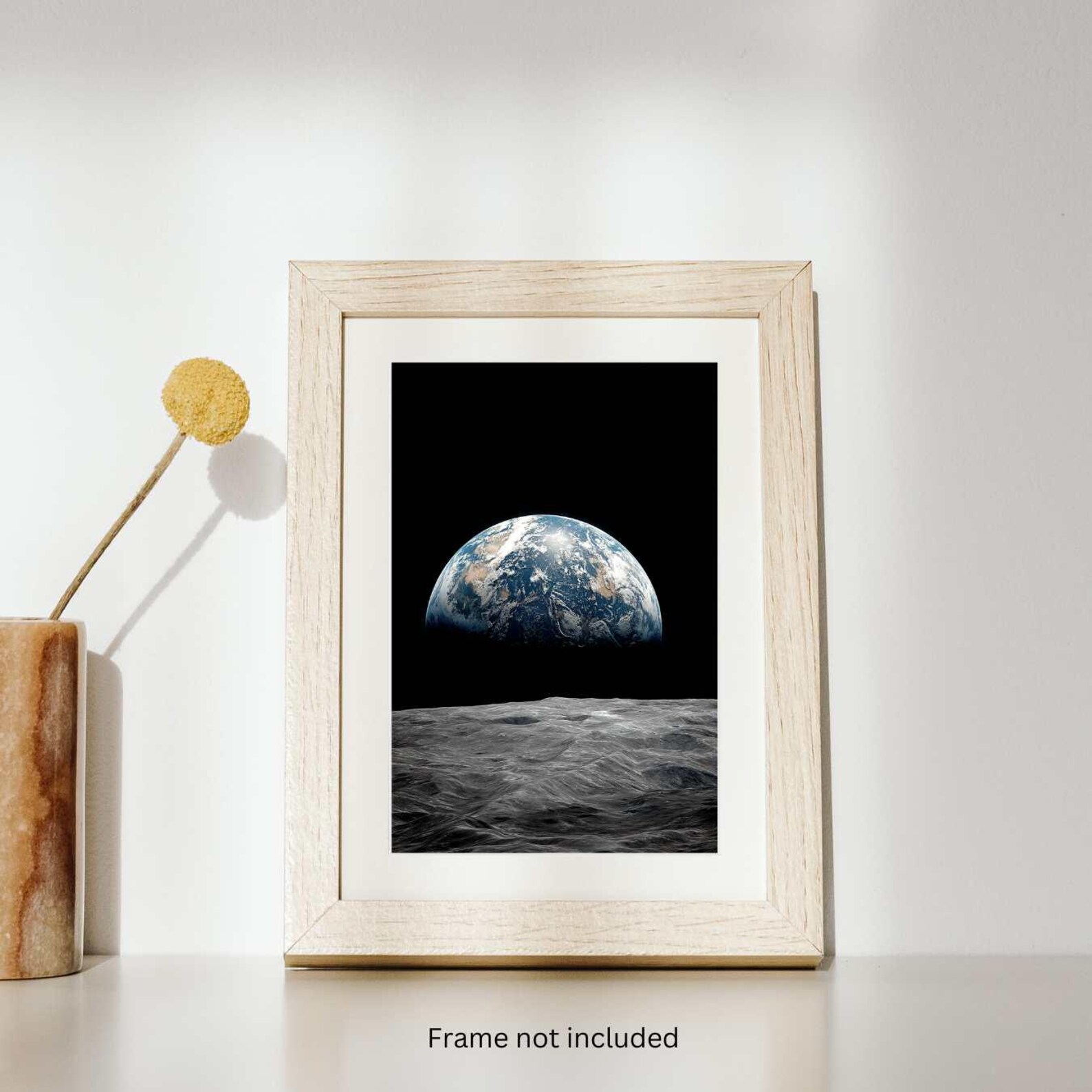 Earthrise Poster | Premium Matte Paper, Moon Surface Print - Etsy