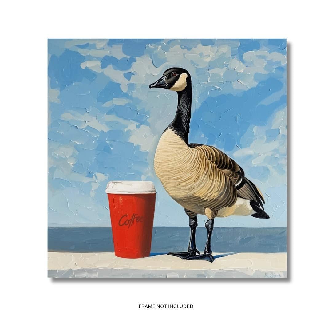 Canada Goose & Coffee Cup Premium Matte Paper Poster - Etsy
