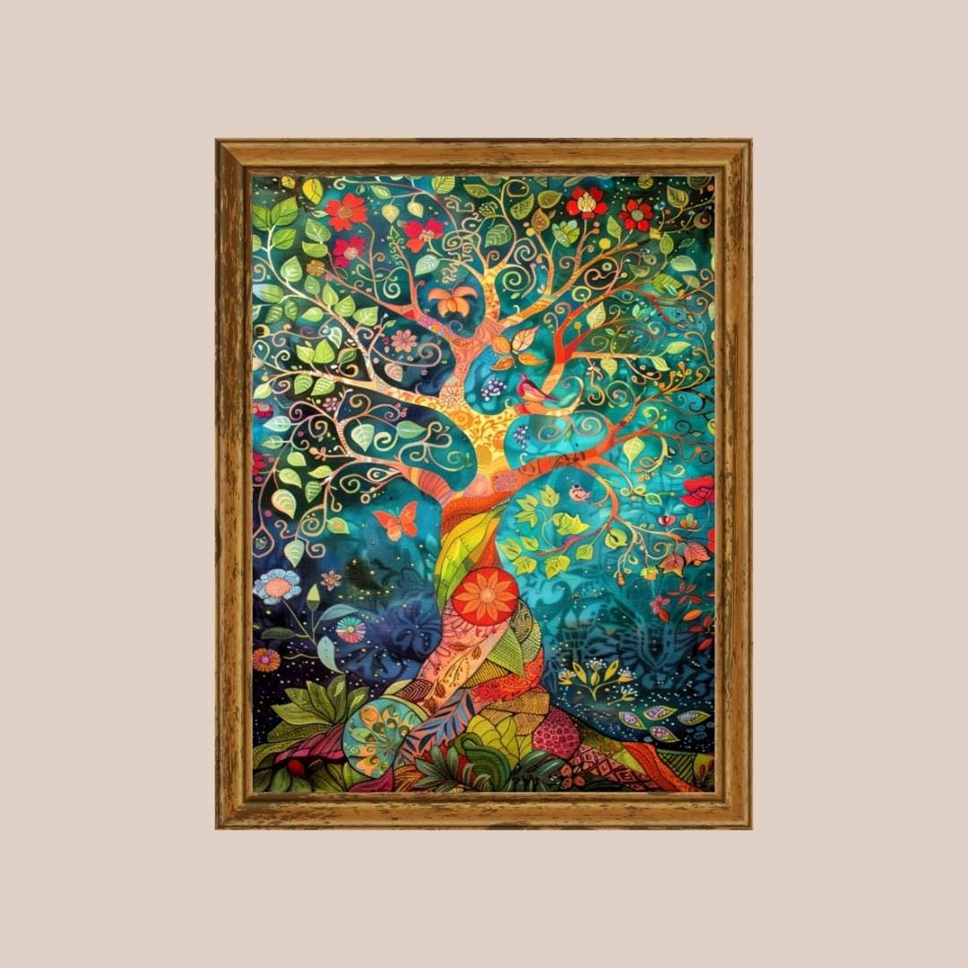 Tree of Life Printable Wall Art, Life Tree Wall Decor, Printable Wall ...