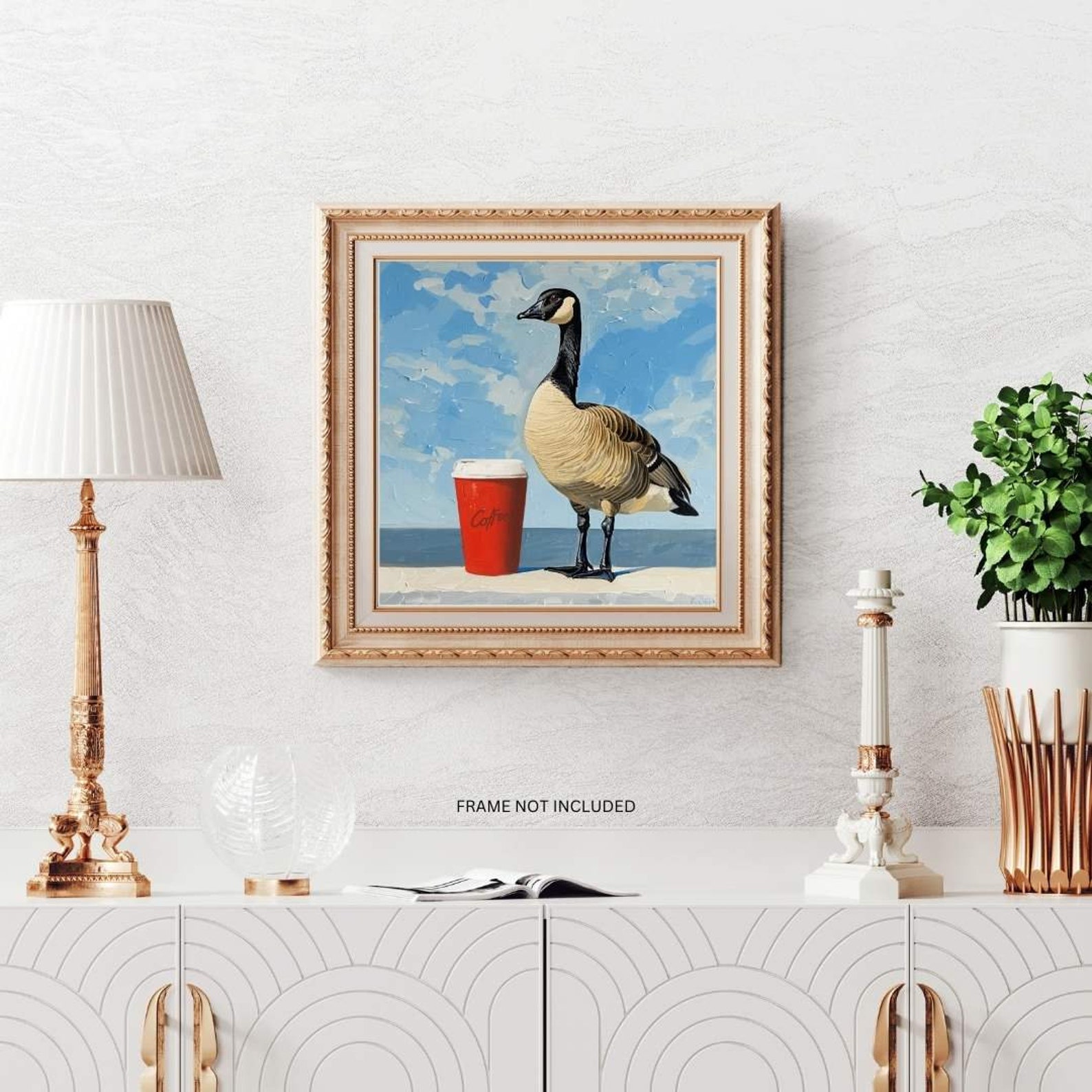 Canada Goose & Coffee Cup Premium Matte Paper Poster - Etsy
