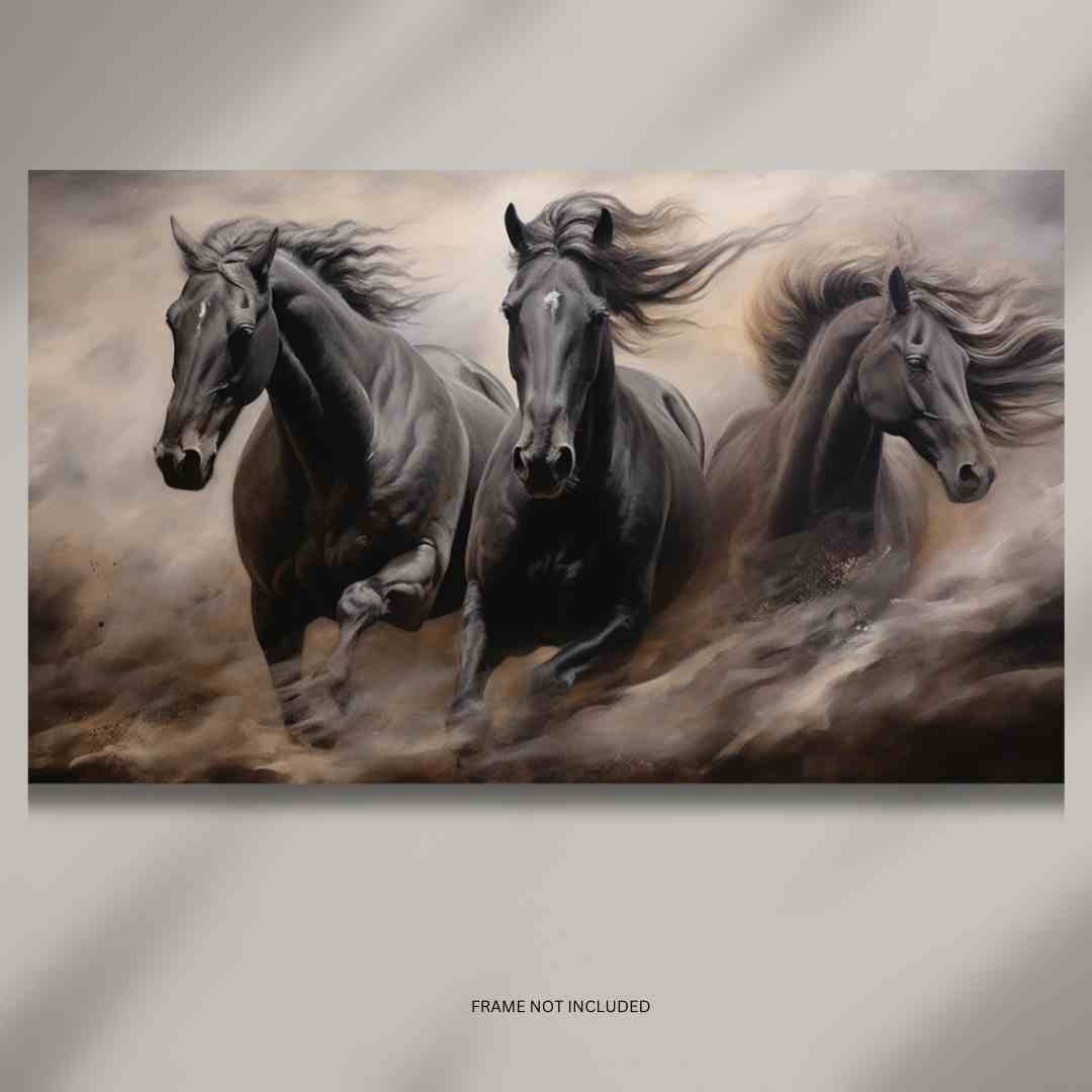 Running Horse Wall Art Print Horse Home Decor Horse - Etsy