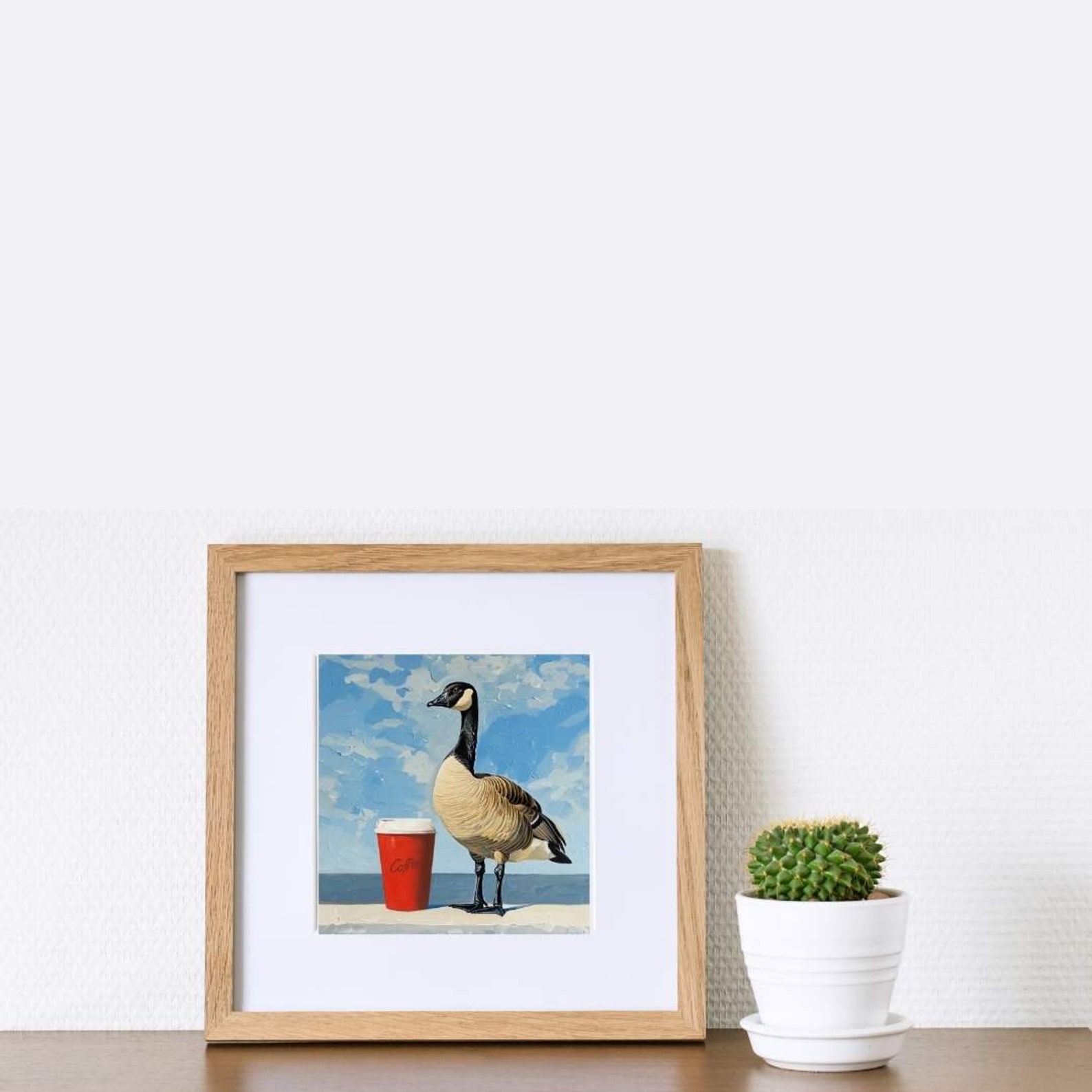 Canada Goose & Coffee Cup Premium Matte Paper Poster - Etsy