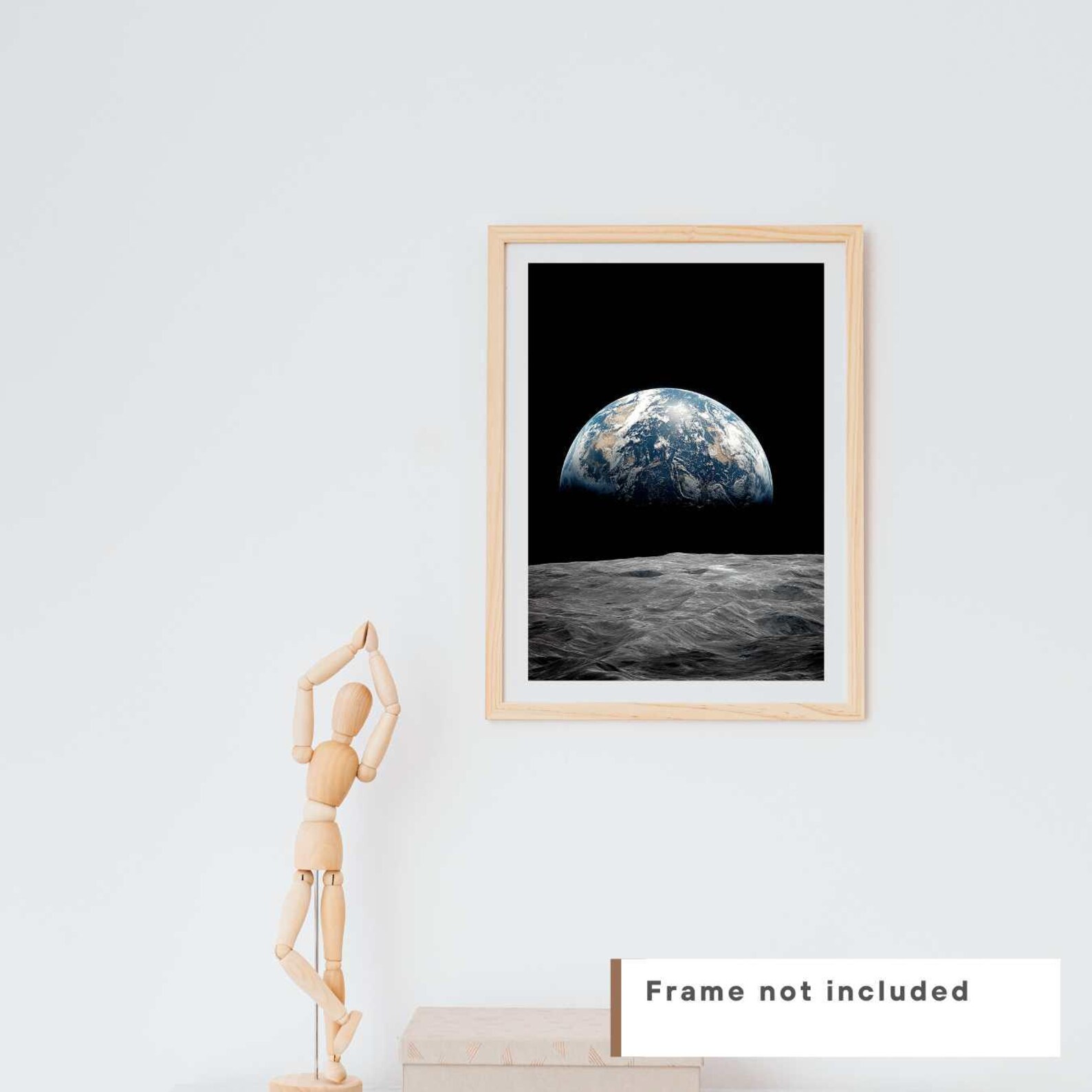 Earthrise Poster | Premium Matte Paper, Moon Surface Print - Etsy