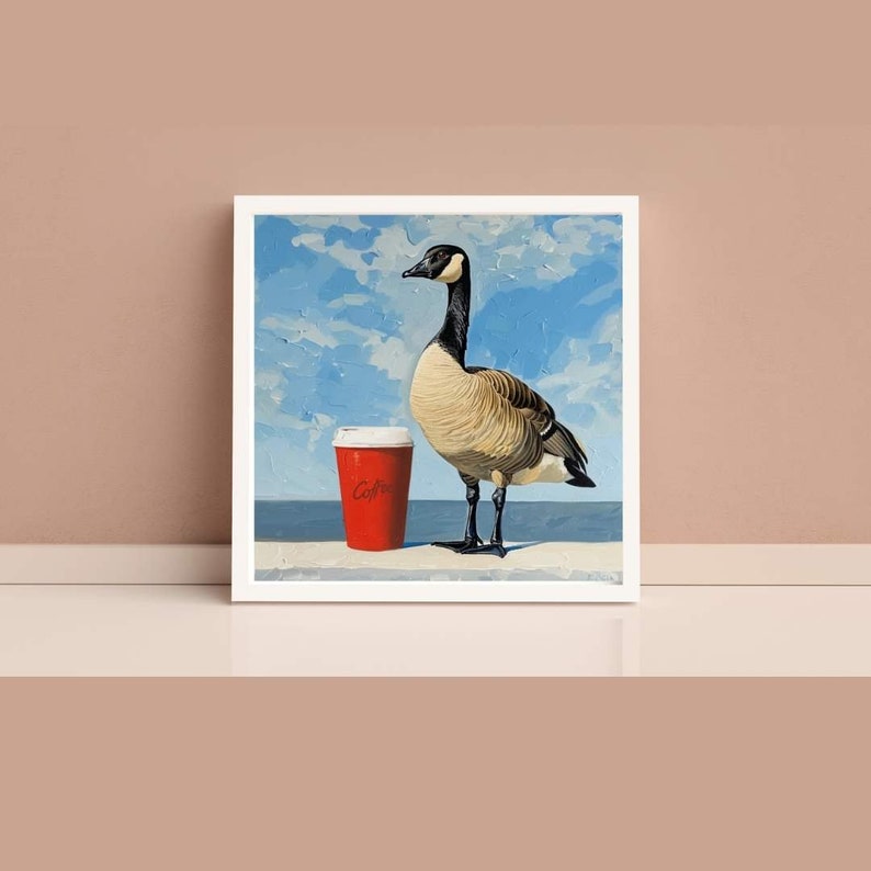Canada Goose & Coffee Cup Premium Matte Paper Poster - Etsy