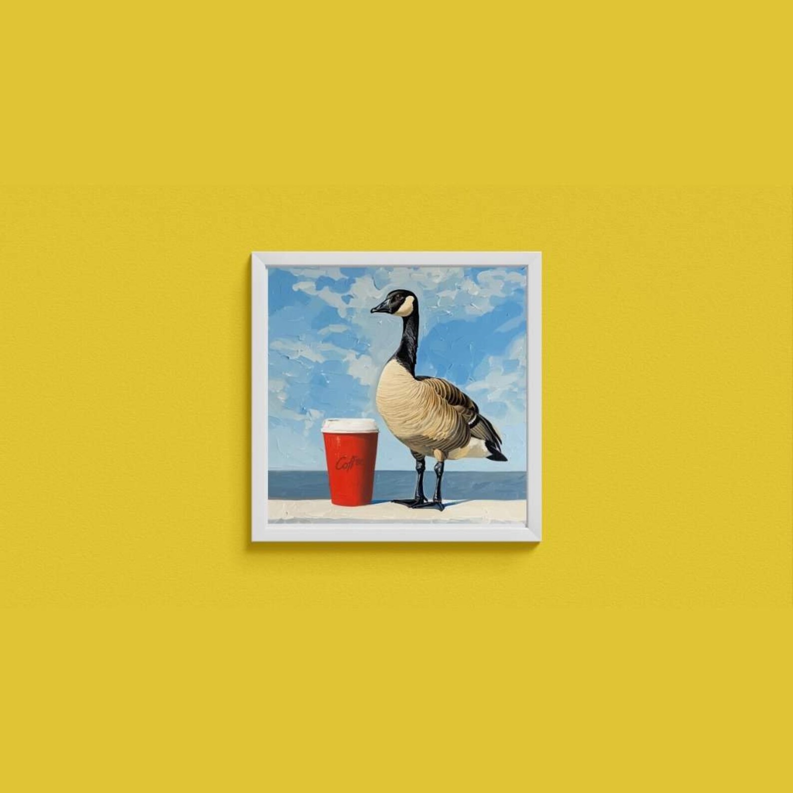 Canada Goose & Coffee Cup Premium Matte Paper Poster - Etsy