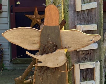 Primitive Spring Decorprimitive Rabbit Signprimitive Peg - Etsy