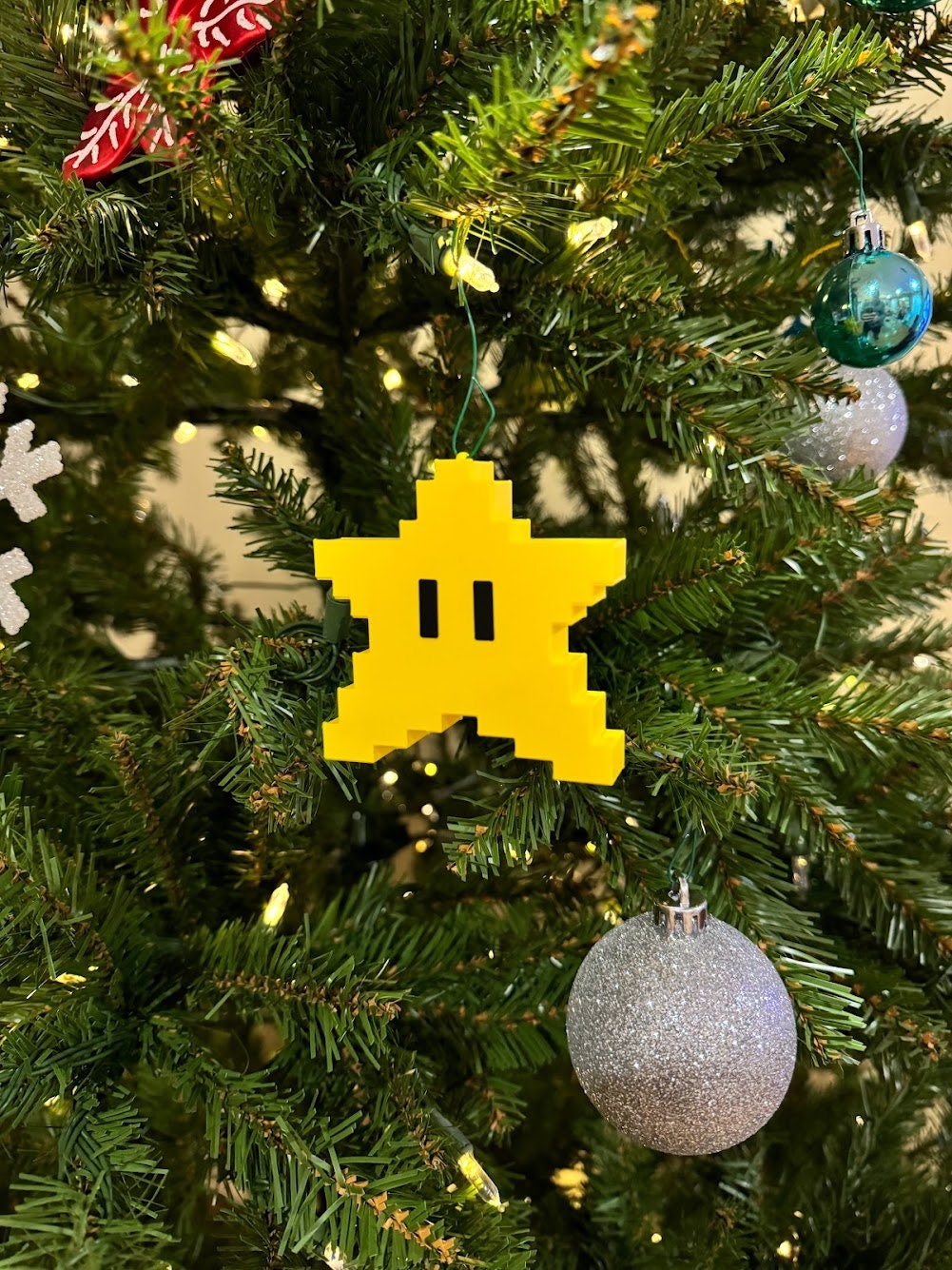 Super Mario Power Star Tree Topper - Etsy