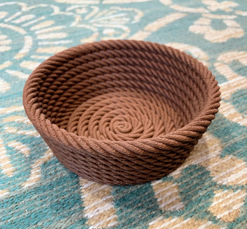 Rope Bowl - 3D Printed Basket for Keys or Gadgets - Etsy
