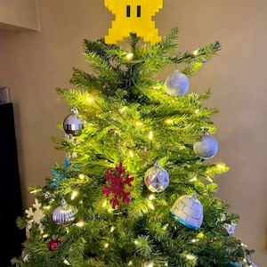 Super Mario Power Star Tree Topper - Etsy