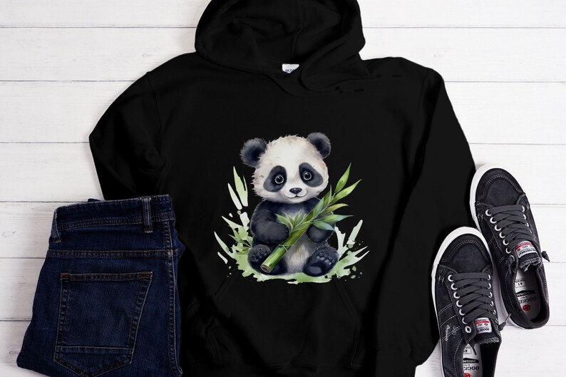 Watercolor Panda Clipart Bundle, Cute Baby Pandas Digital Art for ...