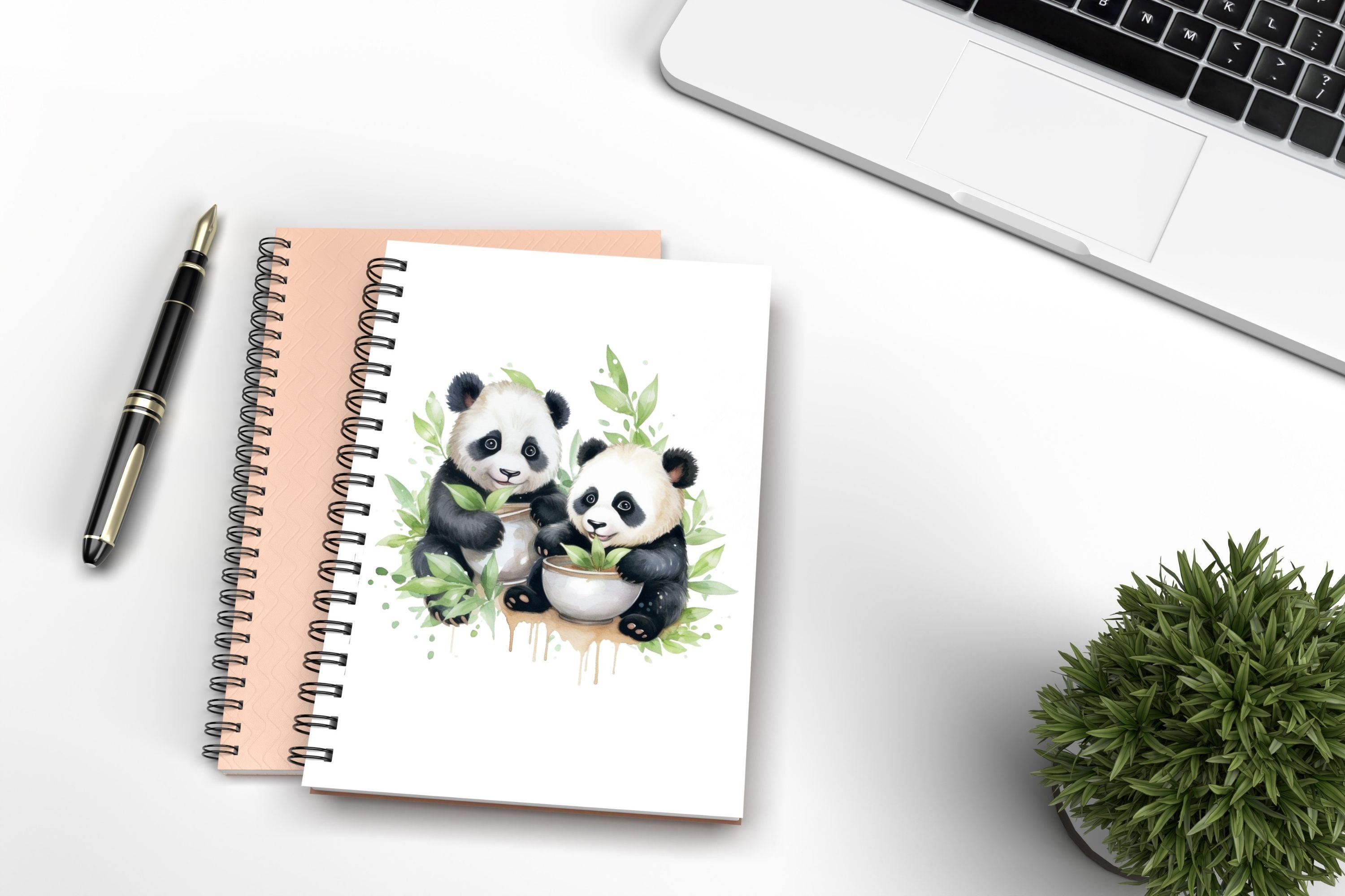 Watercolor Panda Clipart Bundle, Cute Baby Pandas Digital Art for ...