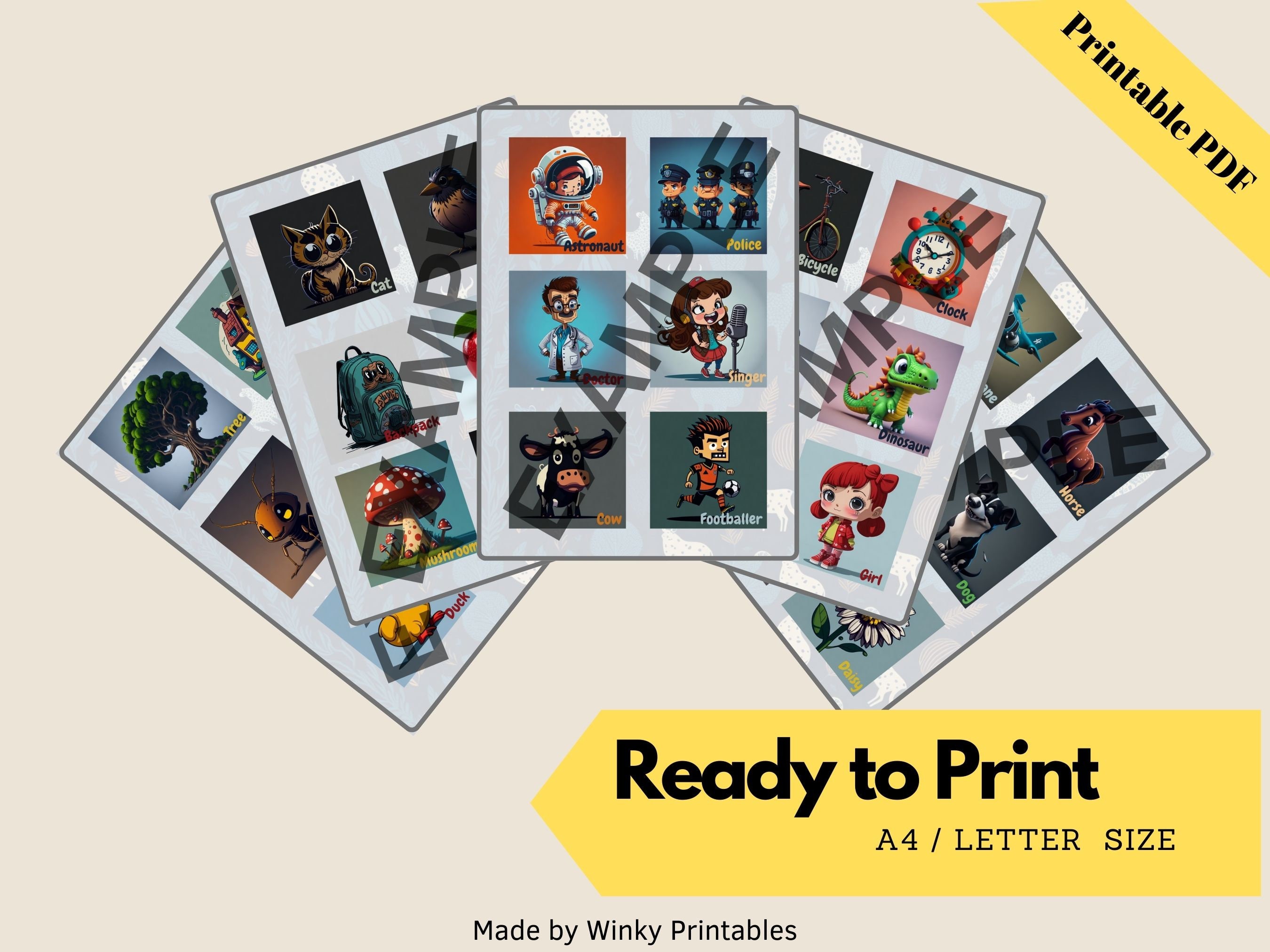 Memory Game for Kids, Printable Download, Birthday Party Game - Etsy