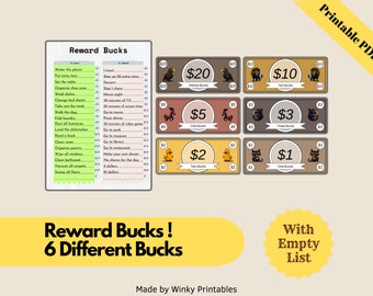 Positive Behavior Reward Chart for One, Two, Three, Four, Five, or ...