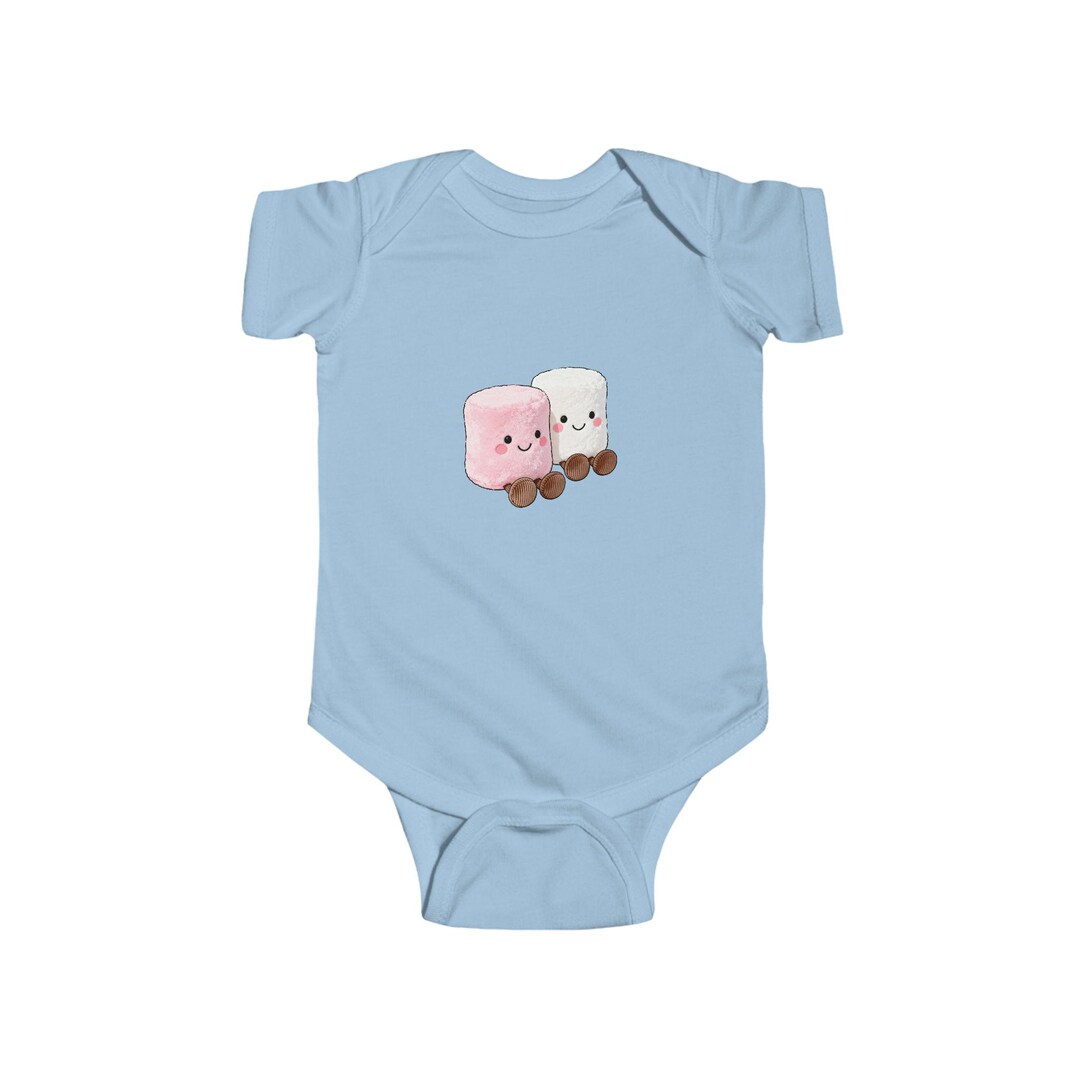 Kawaii Marshmallow S'mores Infant Bodysuit | Cute Camping Snack Baby ...