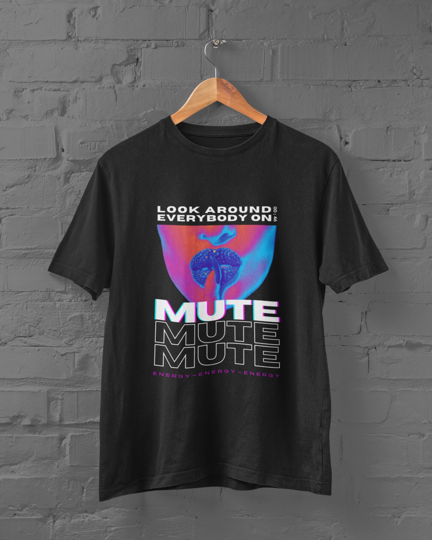 Mute Energy Lyrics Shirt, Neon Edition, Unisex T-shirt, Mute ...