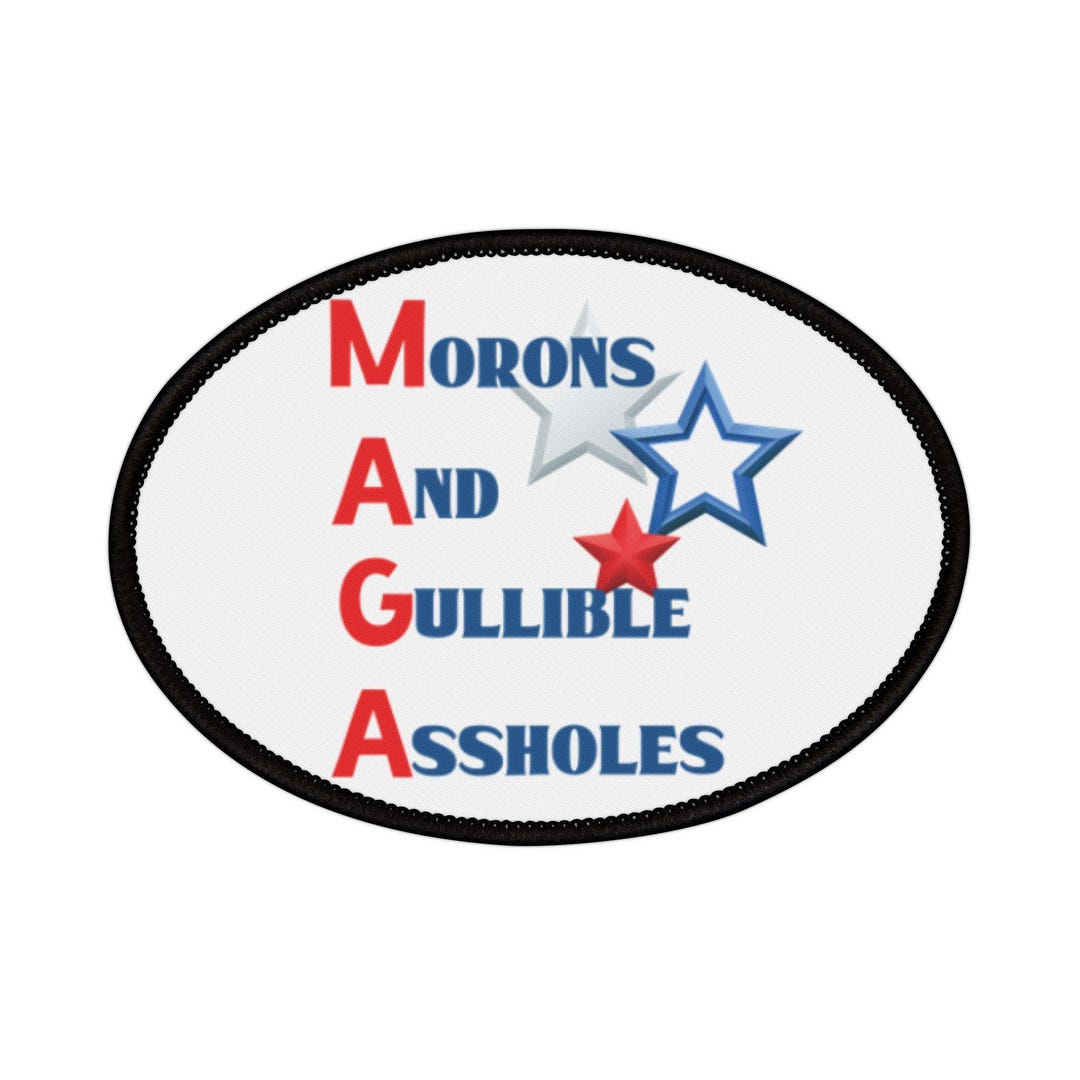 Humorous MAGA Iron-on Patch: Trendy Jacket Accessory - Etsy