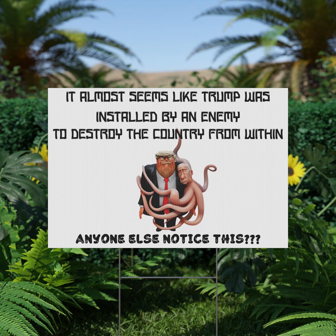 Political Statement Yard Sign: Funny Protest Lawn Decor - Etsy