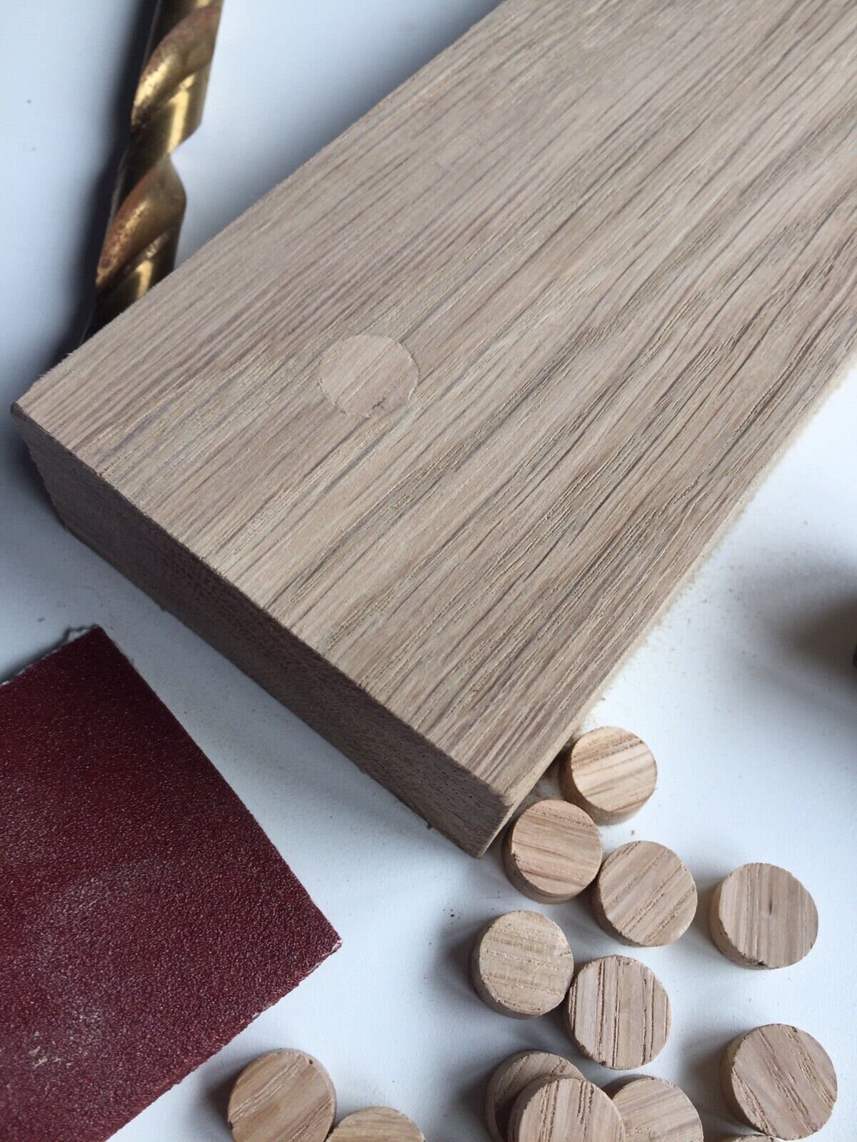 10 Oak Plugs 12mm, Oak Pellets, Tapered Oak Plugs Hand Cut Cross Grain ...