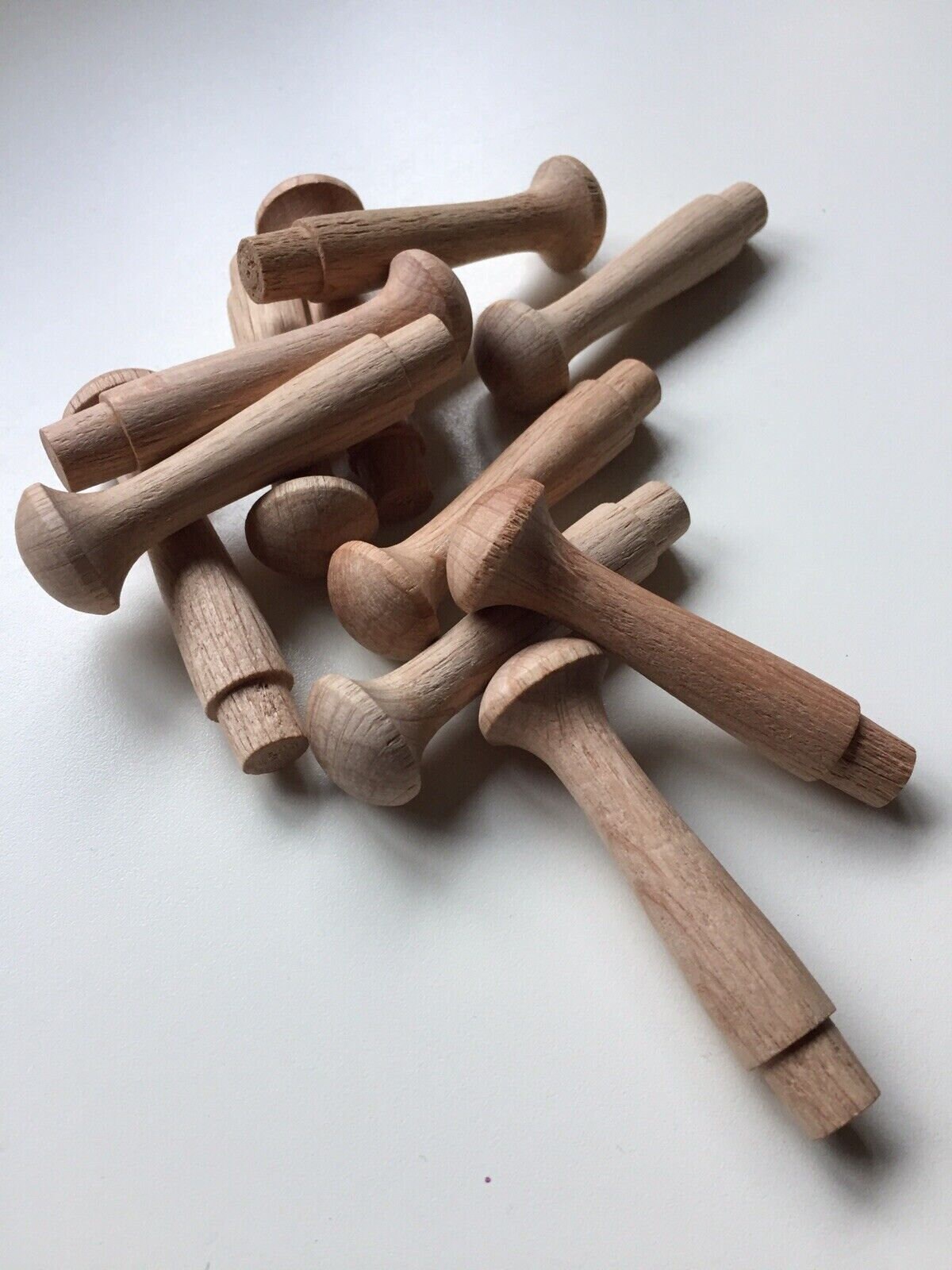 2 Oak Shaker Pegs 2.1/2" (6.5cm Long, Medium) Oak Coat Pegs, Coat Hooks ...