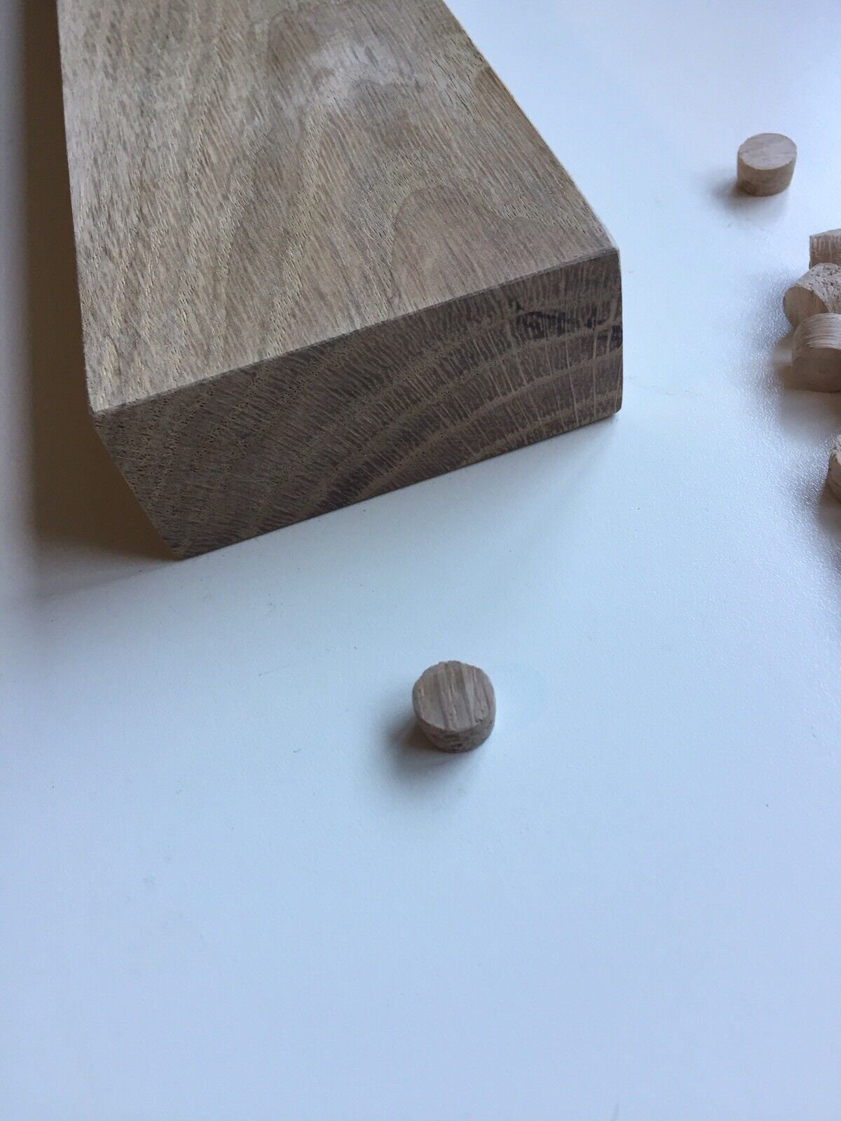 10 Oak Plugs 10mm, Oak Pellets, Tapered Oak Plugs Hand Cut Cross Grain ...