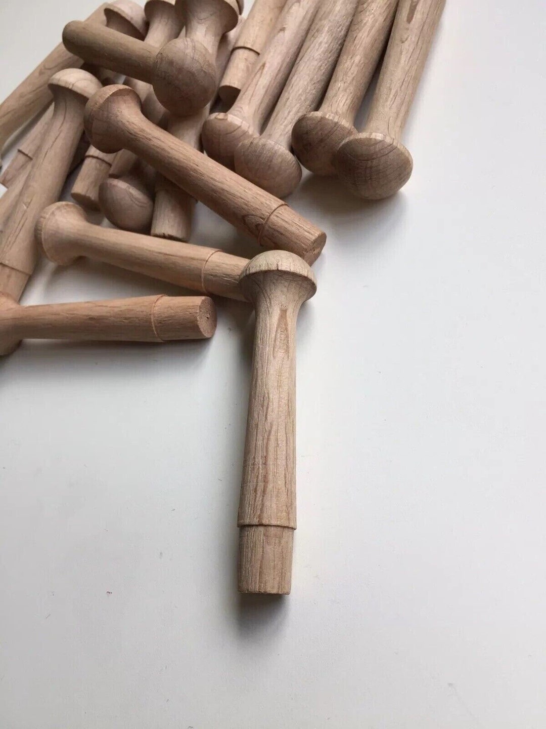 10 Oak Shaker Pegs 3.1/2" (9cm Long, Large) Oak Coat Pegs, Coat Hooks ...