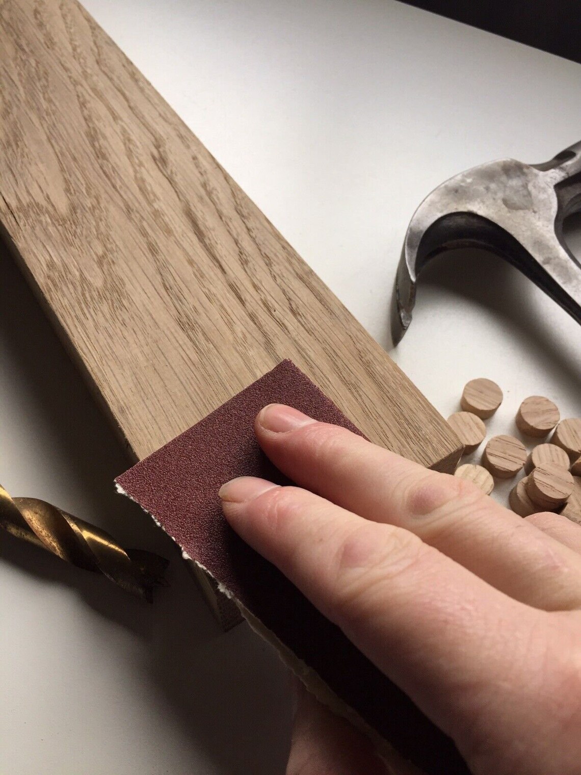 10 Oak Plugs 12mm, Oak Pellets, Tapered Oak Plugs Hand Cut Cross Grain ...