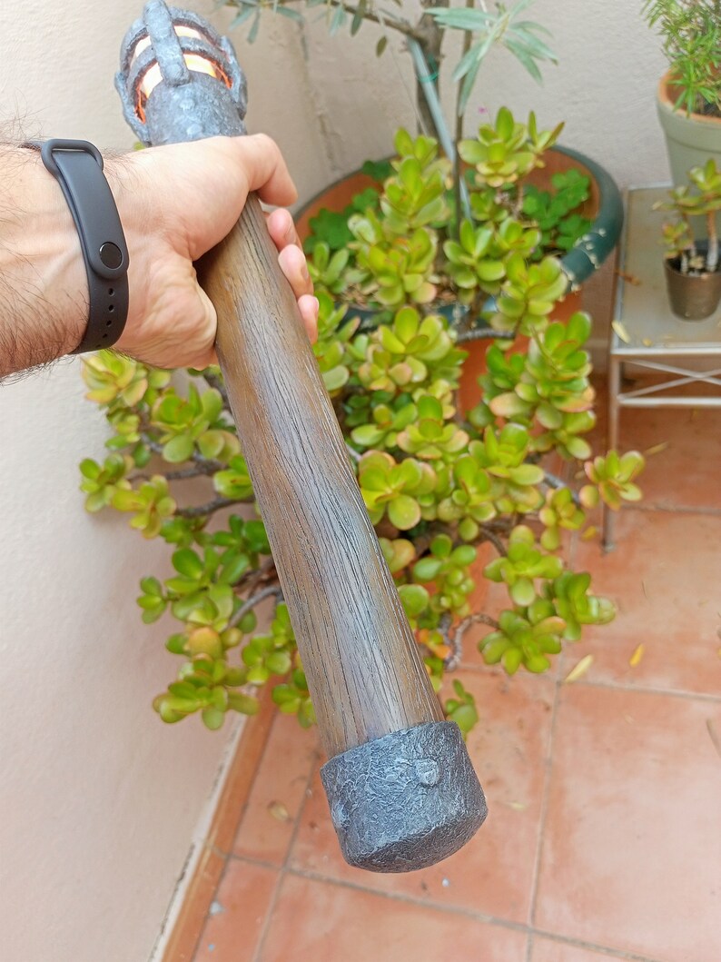 LED Flame Torch: Medieval LARP Cosplay Prop, Handmade - Etsy