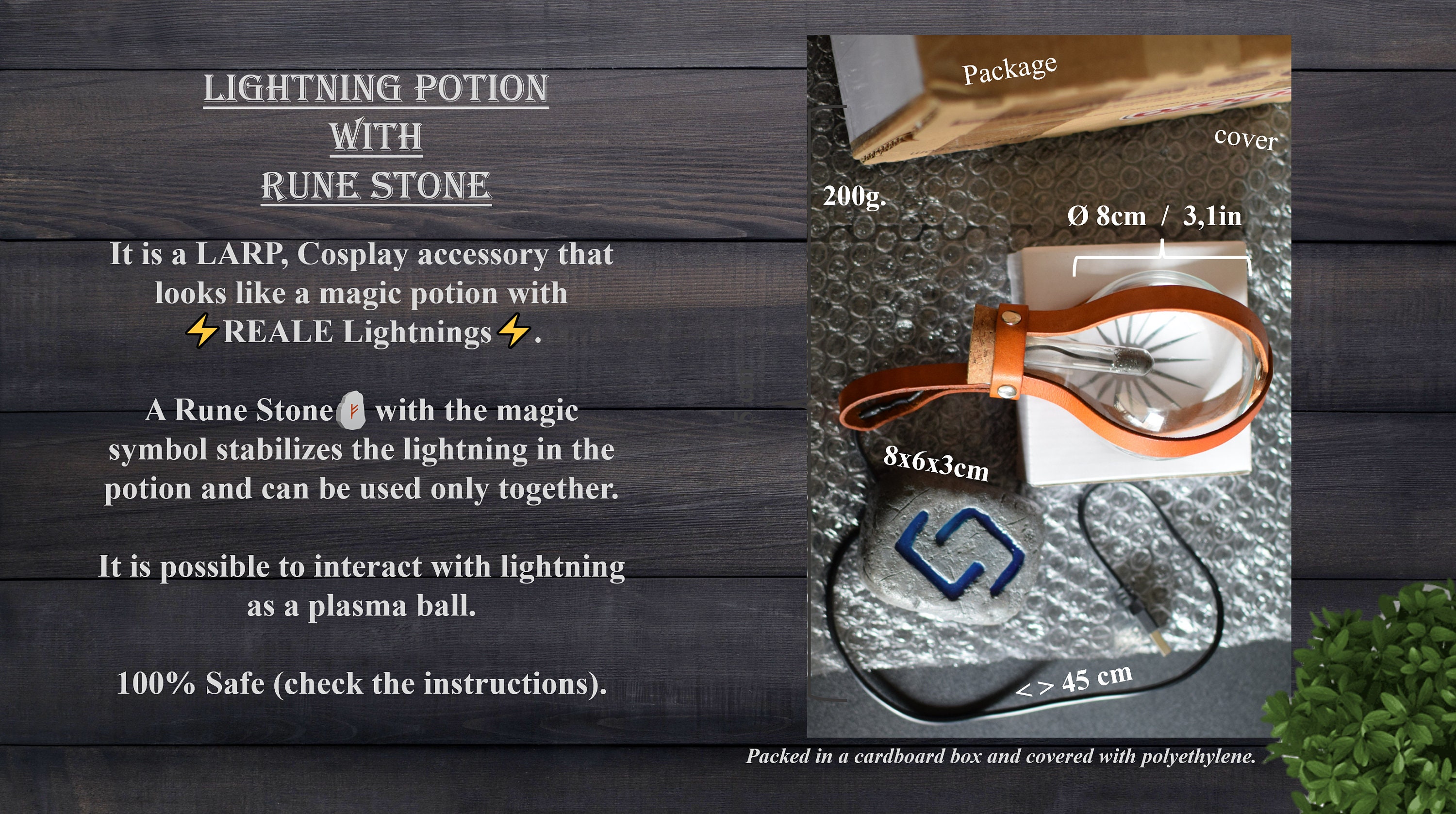 Lightning Potion, LARP, Medieval, Cosplay, Flask, Prop, Plasma, Magic ...