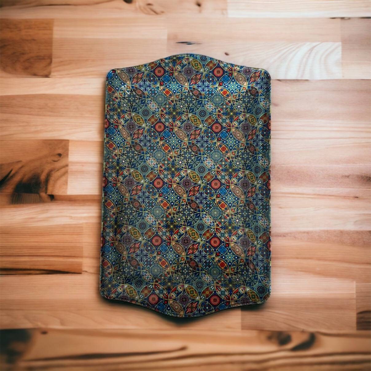 Mandala Design Tray Set I Set of 2 I Turkish Tea Tray Set I Turkish ...