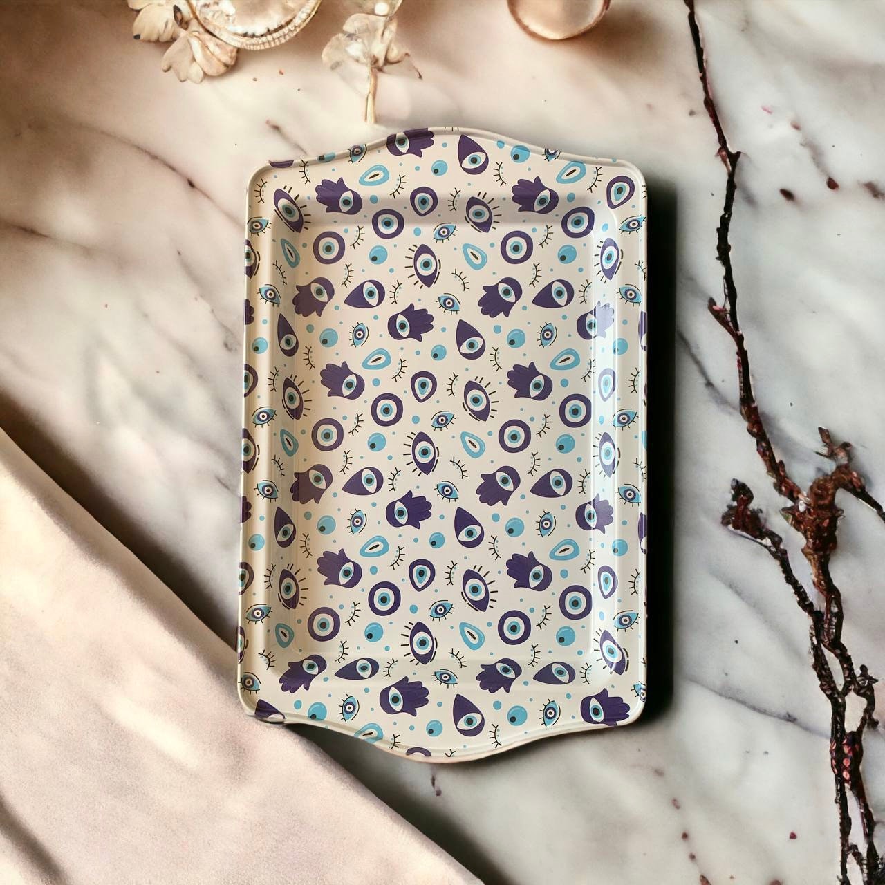 Mandala Design Tray Set I Set of 2 Option I Turkish Tea Tray Set I ...