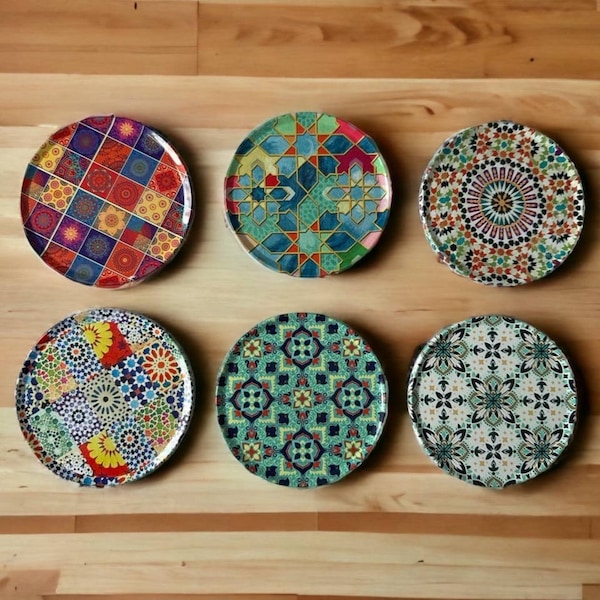 Moroccan Coasters - Etsy